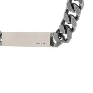 MAISON MARGIELA Id Tag Curb Necklace