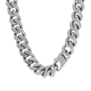MAISON MARGIELA Id Tag Curb Necklace