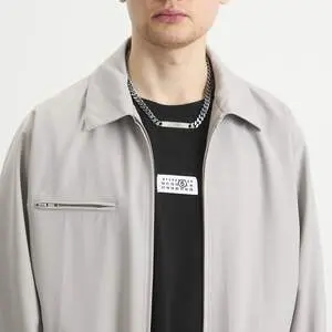 MAISON MARGIELA Id Tag Curb Necklace