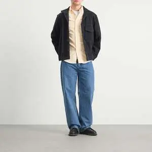 Portuguese Flannel Lobo Button Down Corduroy Shirt - Ecru
