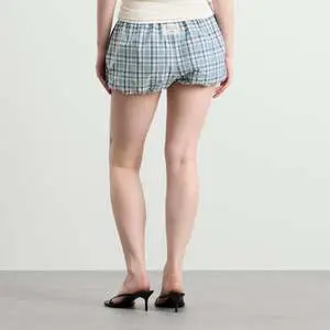 Acne Studios Pebby Check Mini Shorts