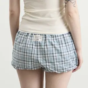 Acne Studios Pebby Check Mini Shorts