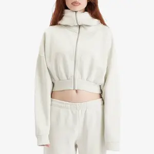 ENTIRE STUDIOS Cropped Full Zip Hoodie