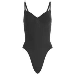 SKIMS Seamless Sculpt Thong Bodysuit - Onyx
