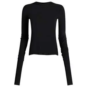 Rick Owens Long Sleeve Hooded Top - Black