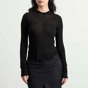 Rick Owens Long Sleeve Hooded Top