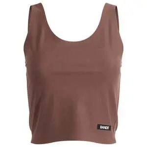 BANDIT Soft Compression Scoop Neck Tank - Cacao