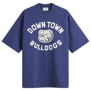 UNLIKELY DRY GOODS Bulldogs" Graphic T-shirt - Blue