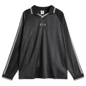 POLAR SKATE CO. Davie Long Sleeve Football Shirt - Black