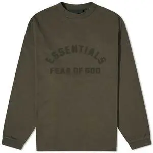 Fear Of God Spring Long Sleeve Printed T-shirt - Ink