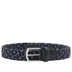 Anderson's Elastic Woven Belt - Navy