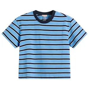 FRUITY BOOTY Jersey Stripe T-shirt - Blue