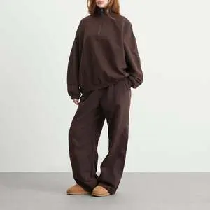 SKIMS Boyfriend Fleece Slouchy Turtleneck Pullover Sweatshirt