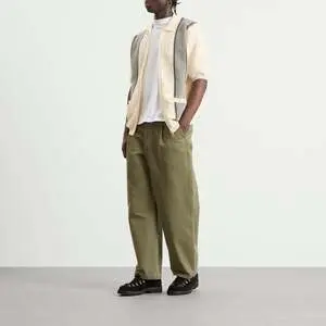 BEAMS Stripe Zip Knit Polo