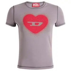 DIESEL® T-uncuties Ringer T-shirt - Grey