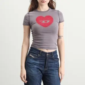 DIESEL® T-uncuties Ringer T-shirt - Grey