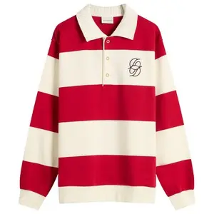 Drole De Monsieur Stripes Polo Shirt - Red