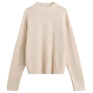 BOUND Cropped Wool Jumper - Sand