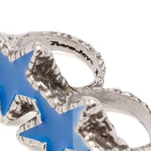 TWOJEYS Blue Melted Stars Knuckle Ring Exclusive