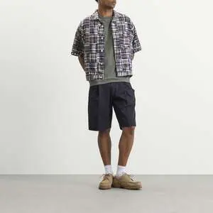 BEAMS Patchwork Madras Cabana Shirt