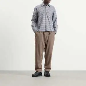 Universal Works Wool Herringbone Pleated Track Pant