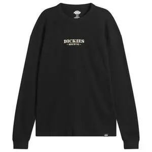 Dickies Long Sleeve Waffle T-shirt - Black