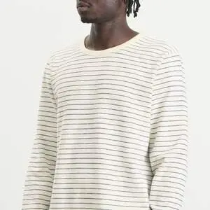 Folk Long Sleeve Textured Stripe T-shirt