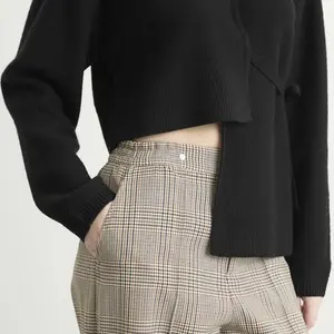 STEL Check Straight Leg Trousers
