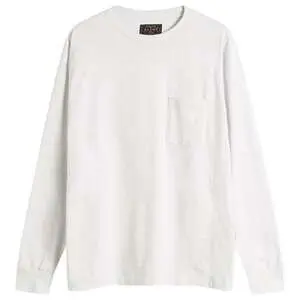 BEAMS Long Sleeve Pocket T-shirt - Ash
