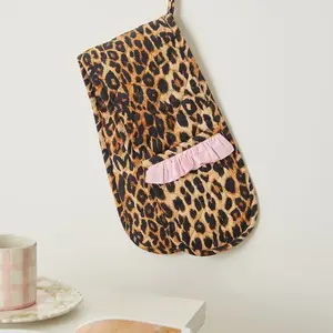 DAMSON MADDER Leopard Double Oven Mitt