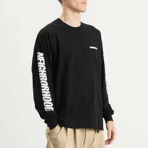 NEIGHBORHOOD Ls-1 Distorted Logo Long Sleeve T-shirt
