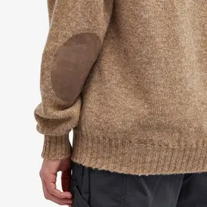JAMIESON'S OF SHETLAND Elbow Patch Shawl Collar Cardigan