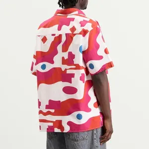PARRA Abstract Mountain Shorts Sleeve Shirt