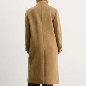DUNST Tailored Double Beasted Hairy Wool Coat Jacket