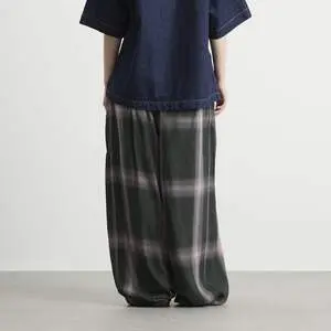 Needles H.d Rayon Plaid Pants