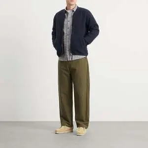 Universal Works Wool Fleece Zip Bomber Jacket