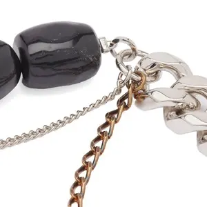 Dries Van Noten Onyx And Chain Bracelet