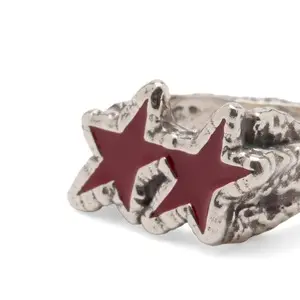 TWOJEYS Red Melted Stars Ring Exclusive