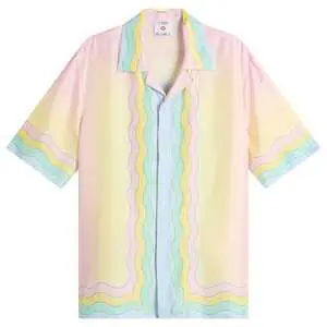 Casablanca For The Love Of Dance Cuban Collar Shirt - Pink