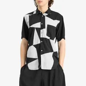 Comme Des Garçons Patchwork Shorts Sleeve Shirt | Size: | 100% Polyester | End Clothing