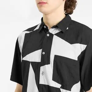 Comme Des Garçons Patchwork Shorts Sleeve Shirt | Size: | 100% Polyester | End Clothing