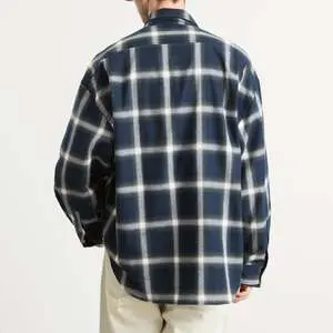 Acne Studios Setar Long Sleeve Flannel Shadow Check Shirt