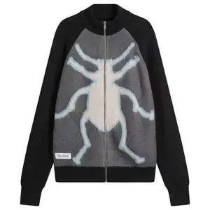 BUTTER GOODS Beetle Zip Knit Sweater - Black