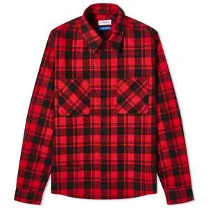 Off-White Logo Check Flannel Shirt - Black
