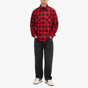 Off-White Logo Check Flannel Shirt