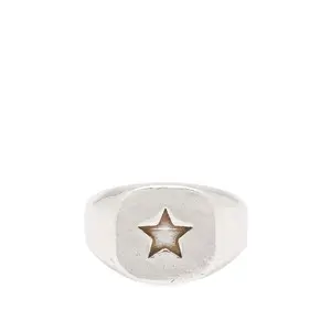 TWOJEYS Star Signet Ring - Silver