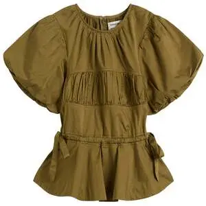 DAMSON MADDER Hadley Blouse - Olive