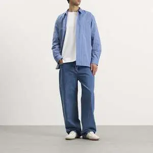 A.p.c. Loose-fit Blue Striped Shirt
