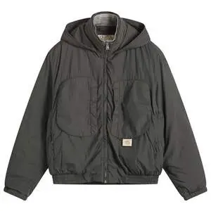 RANRA Purs Padded Nylon Hoodie Jacket - Peat