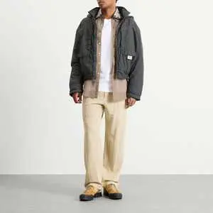RANRA Purs Padded Nylon Hoodie Jacket - Peat